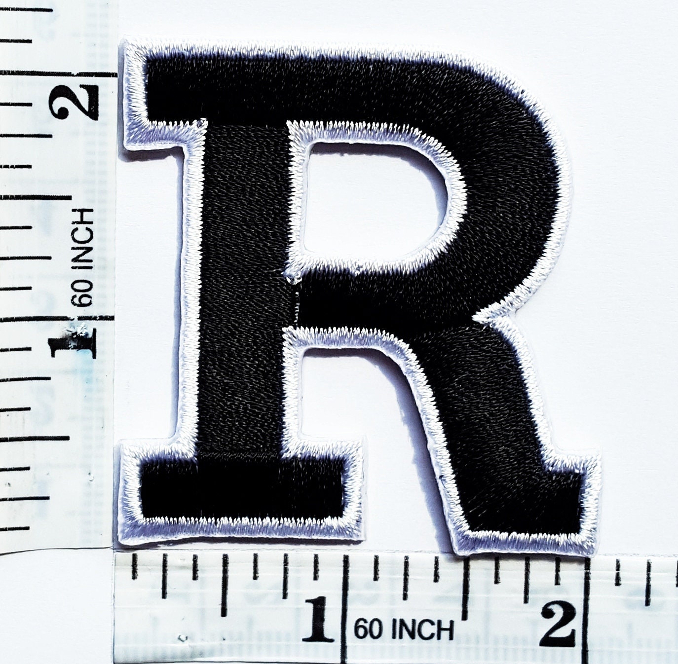 Black Alphabet Letter R Patches Appliques Hat Cap Polo - Etsy