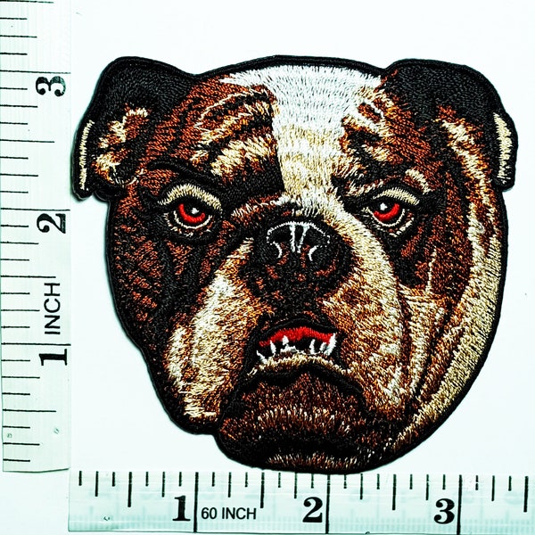 Pitbull Head Iron on Patch - Etsy