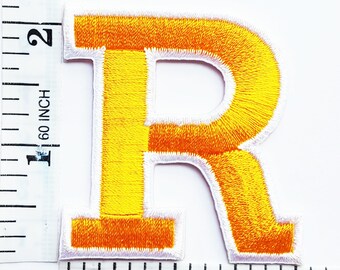Gold Letter R Patch - Etsy