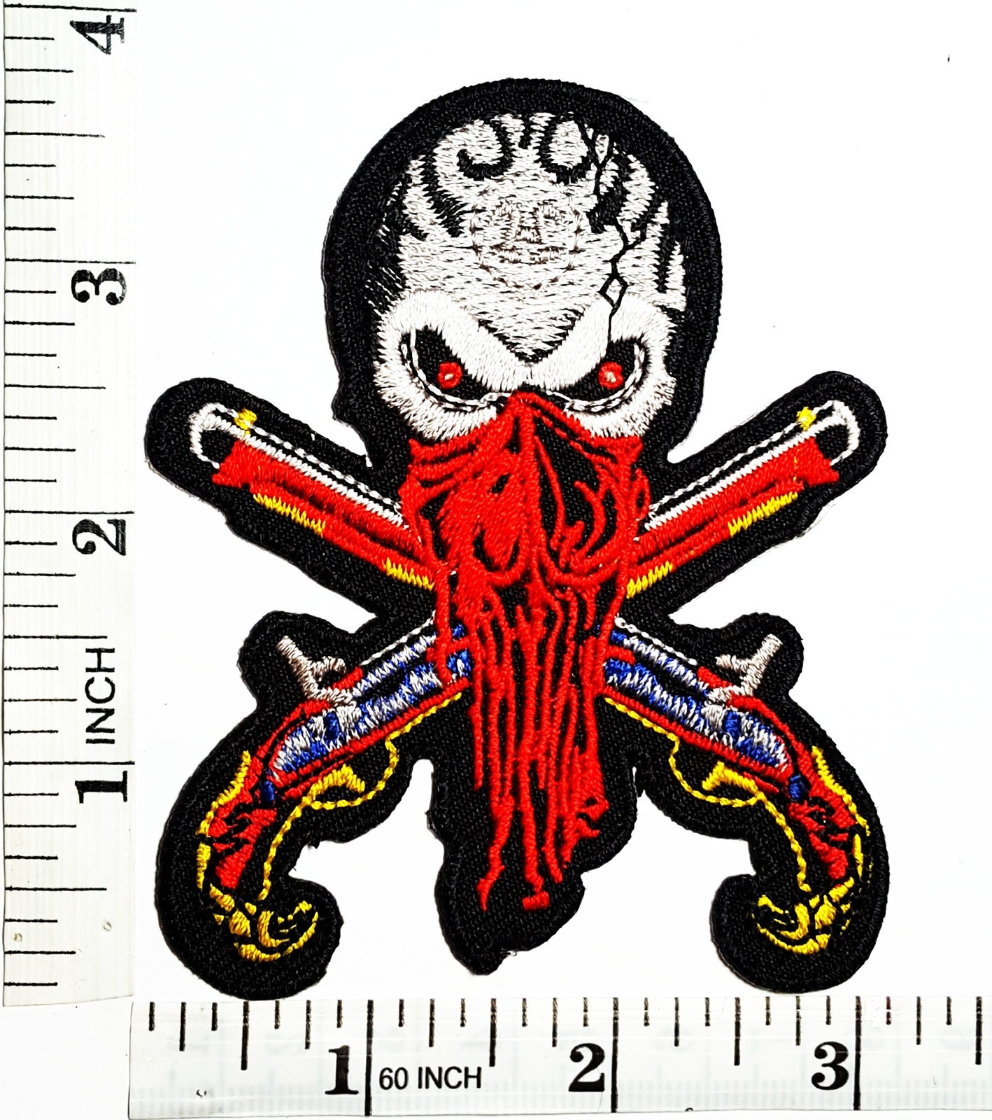 Skull With Guns Biker Rider Punk Rock Tattoo Jacket T-shirt | Etsy