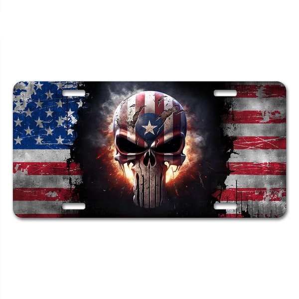 Skull License Plate - Etsy