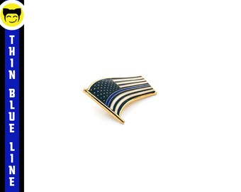 Police Flag Pin - Etsy