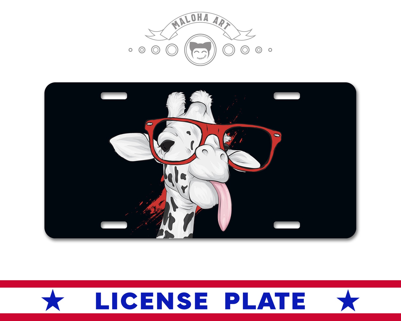 Giraffe License Plate Number, Sublimation Car Tag, Front Plate for ...