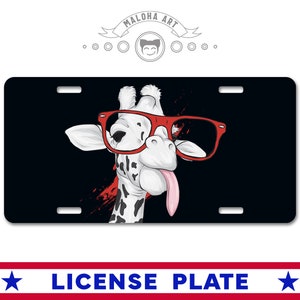 Giraffe License Plate Number, Sublimation Car Tag, Front Plate for ...