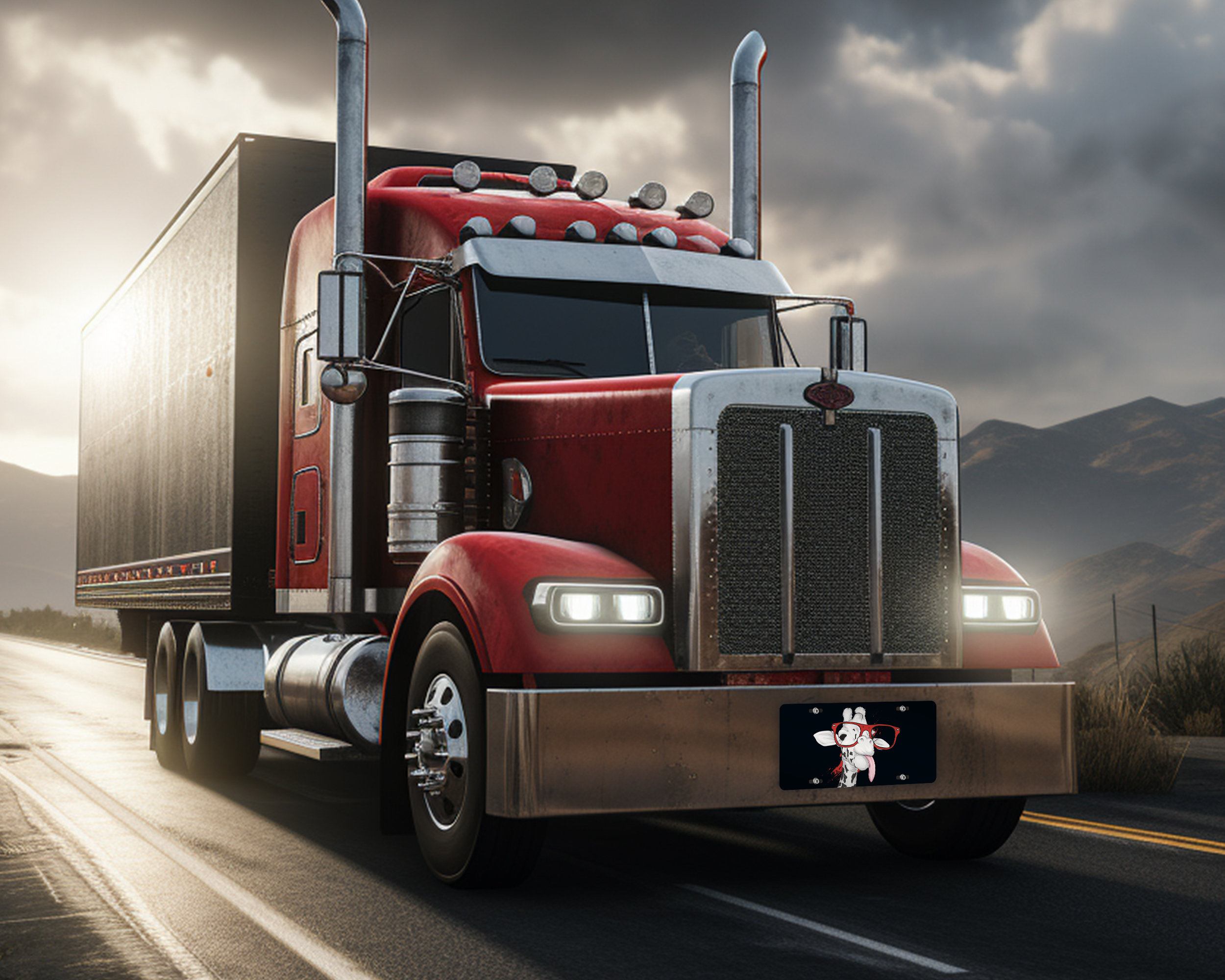 Giraffe License Plate Number, Sublimation Car Tag, Front Plate for ...