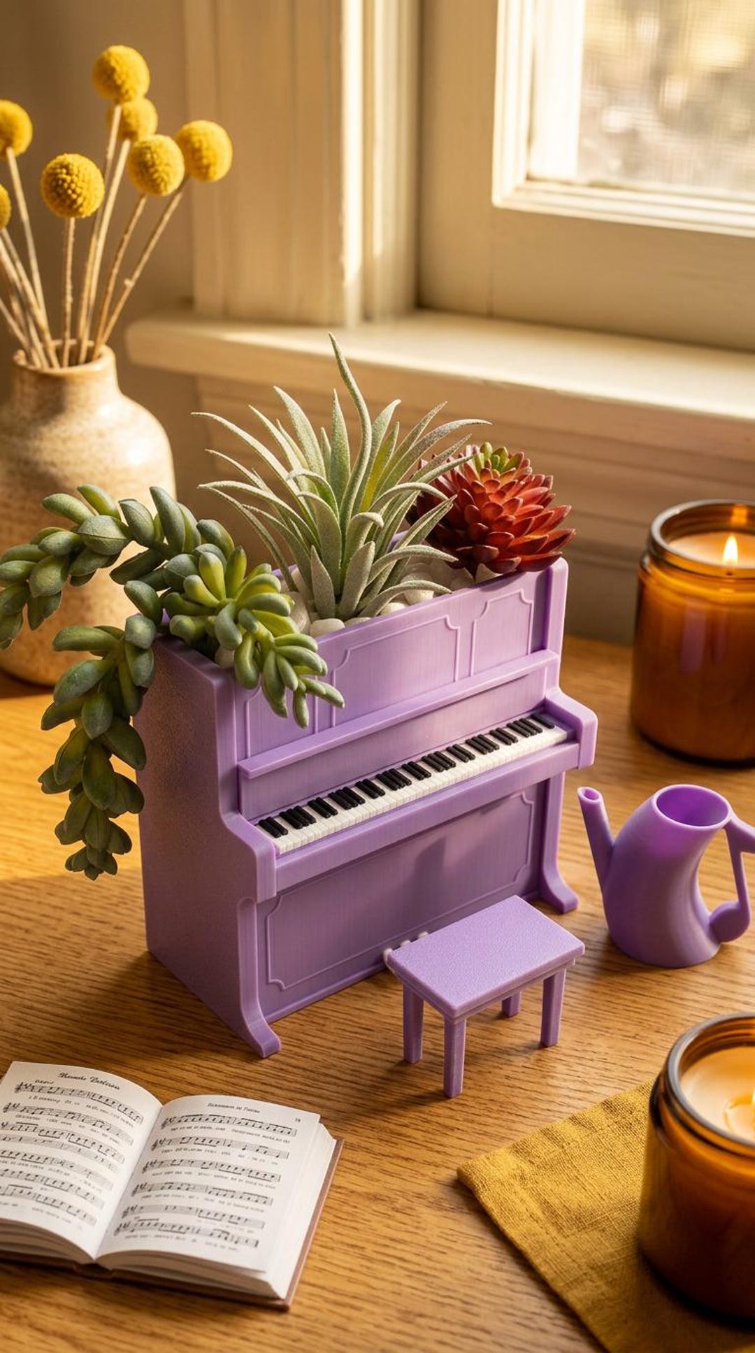 Piano Planter for Music Lovers, Cute Succulent Pot, Pianist Gift, Music ...