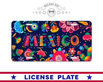 Mexican Popular Last Names, License Plate Design Bundle, 23 PNG Files ...