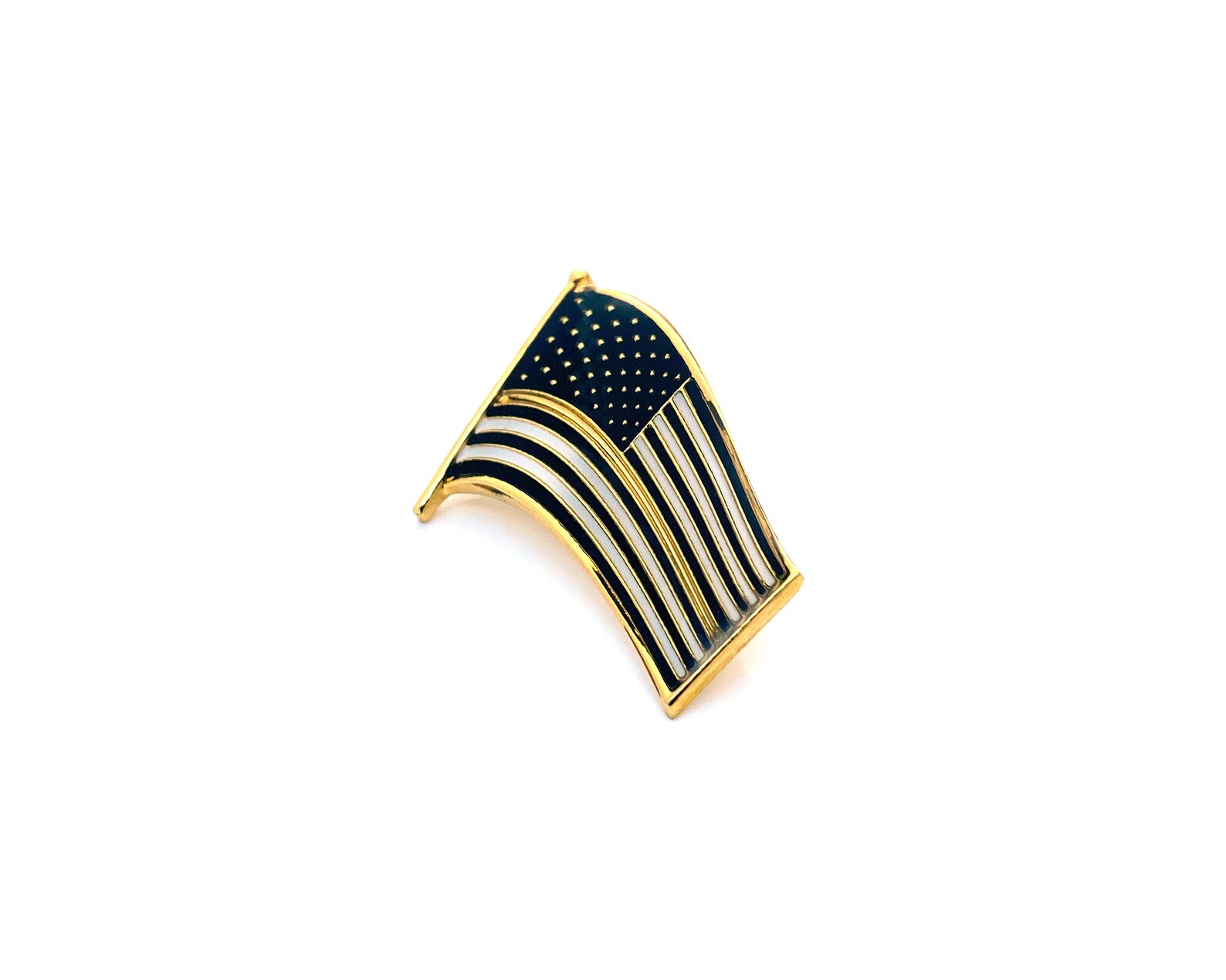 The Thin Gold Line Flag Lapel Pin Gift for Dispatcher - Etsy