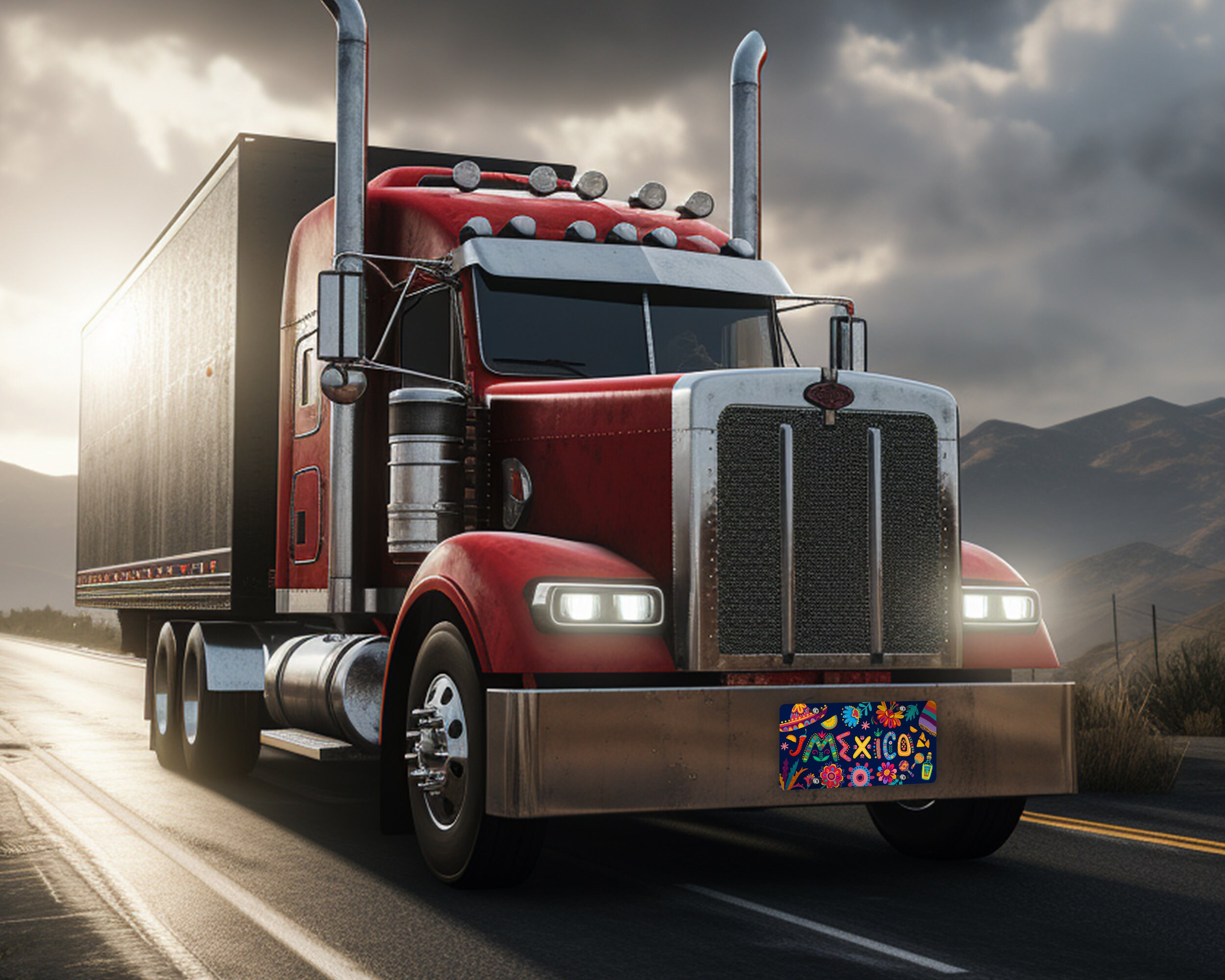 Mexico License Plate Number, Sublimation Car Tag, Front Plate for Truck ...