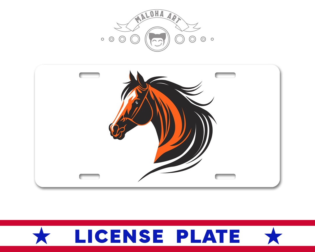 Horse License Plate: Sublimation Car Tag, Horseman Gift - Etsy