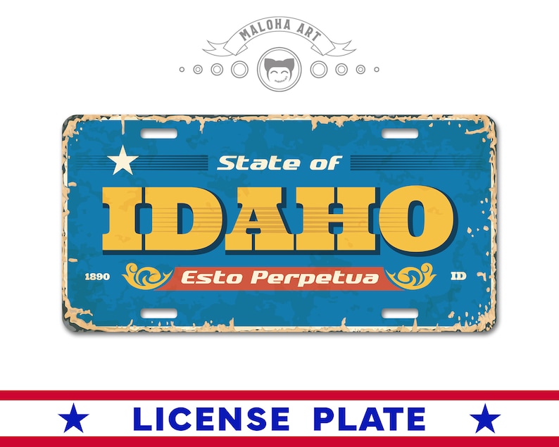 Idaho State License Plate Number, Sublimation Car Tag, Front Plate for ...