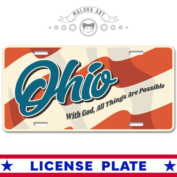 Ohio Front License Plate - Etsy