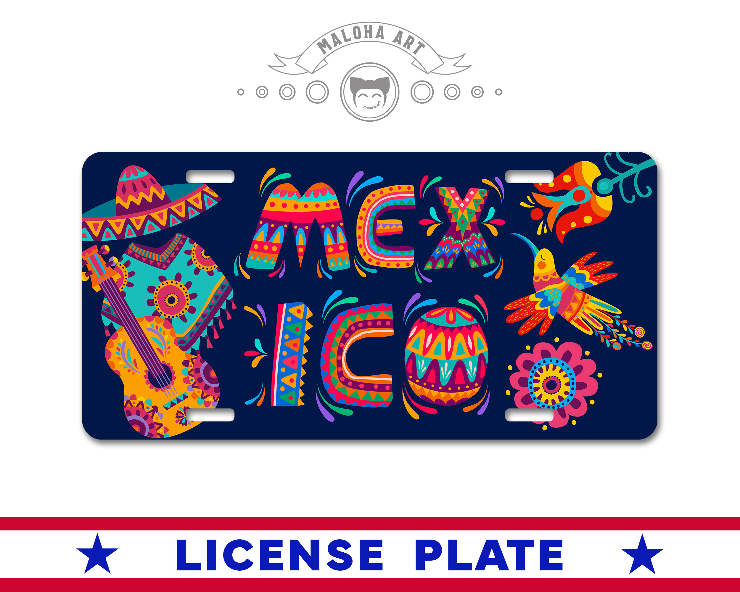 Mexico License Plate Number, Sublimation Car Tag, Front Plate for Truck ...