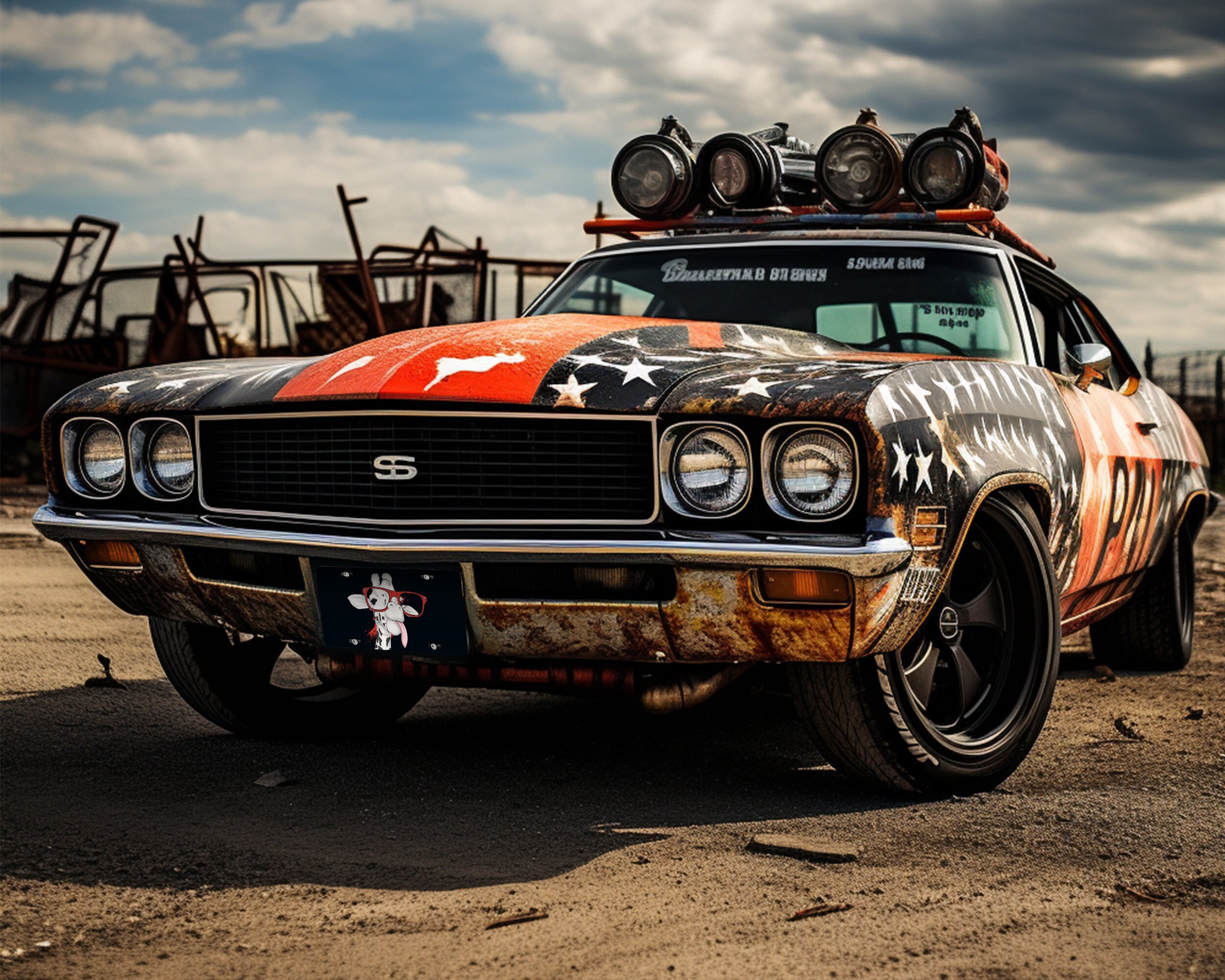 Giraffe License Plate Number, Sublimation Car Tag, Front Plate for ...