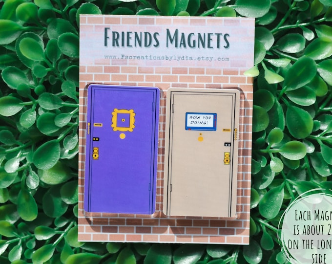 Friends Theme -2 Pack- Fridge Magnets - the Doors - Monicas , Rachel ...