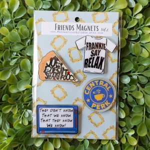 Friends Theme -4 Pack- Fridge Magnets - Friends Frame- Friendsgiving ...