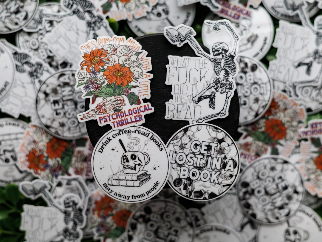 Thriller Rom Com Stickers - Book Stickers- Kindle Stickers- Laptop ...