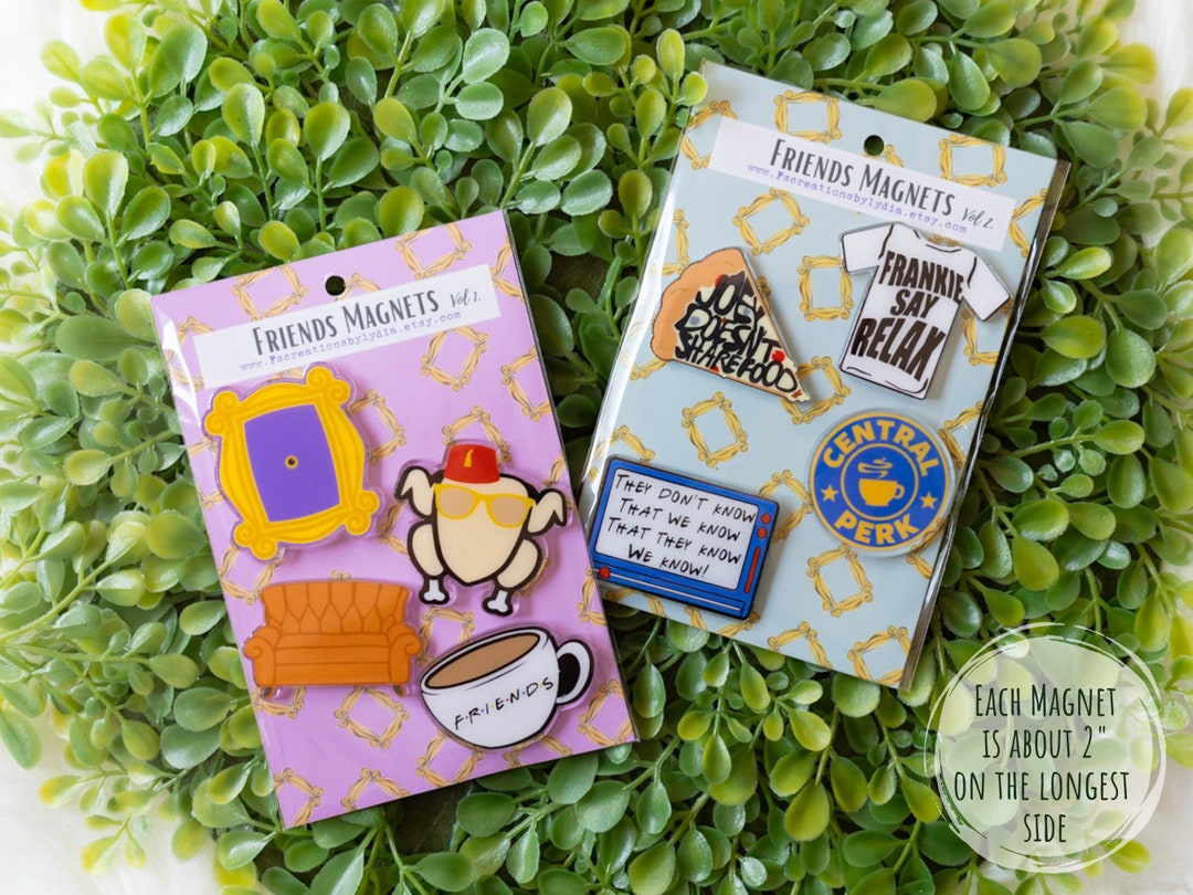Friends Theme -4 Pack- Fridge Magnets - Friends Frame- Friendsgiving ...