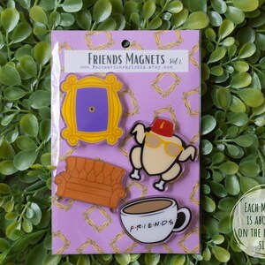 Friends Theme -4 Pack- Fridge Magnets - Friends Frame- Friendsgiving ...