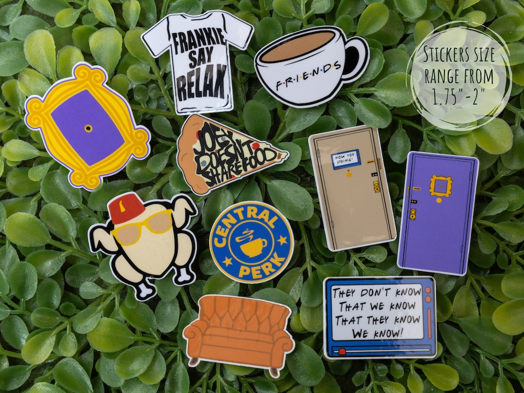 The One With All the Icons - Friends Stickers- Friends Decor - Tv Show ...