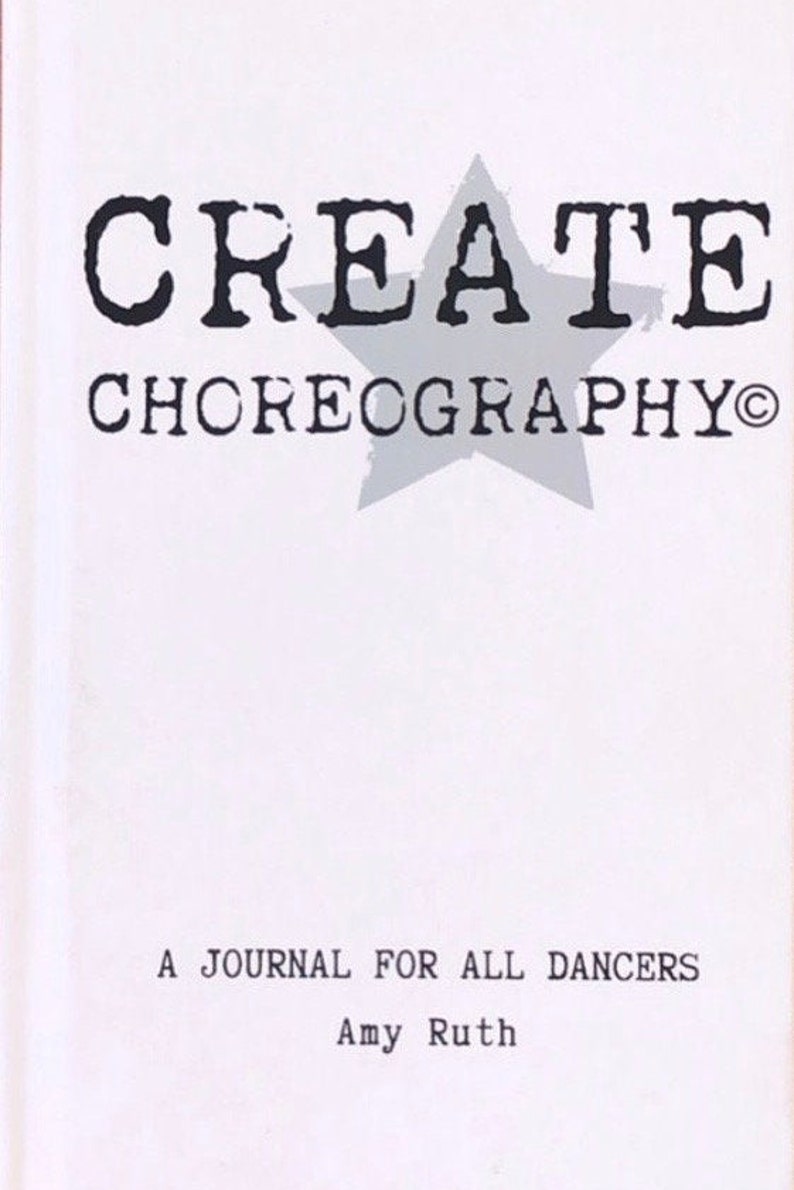 CREATE CHOREOGRAPHY JOURNAL - Etsy