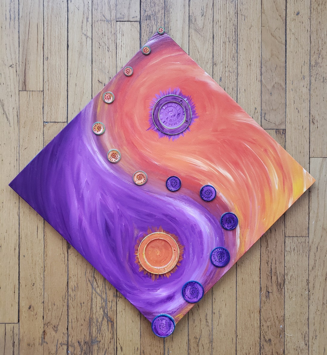 Abstract Spirograph Wall Painting: 'spiro Flow' - Etsy