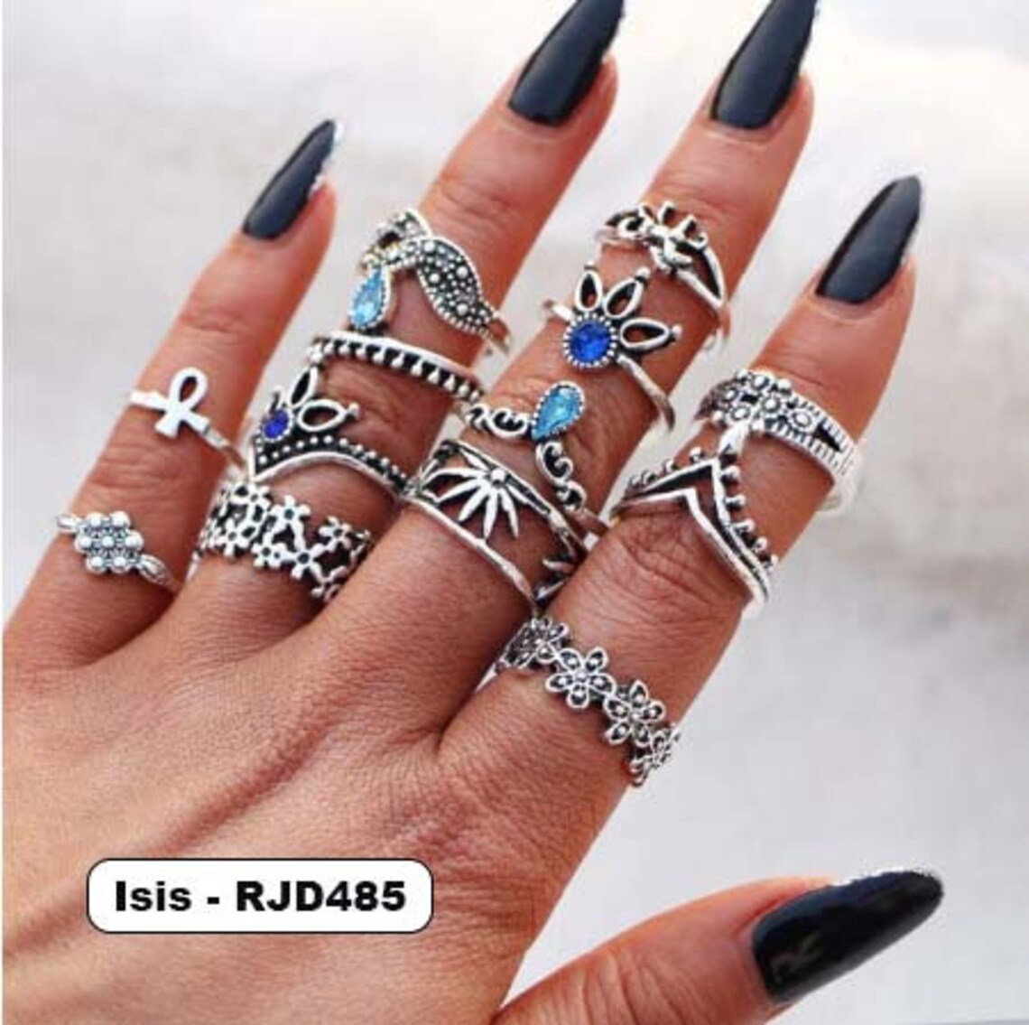 Vintage Bohemian Ring Set Best Seller Discount Code - Etsy