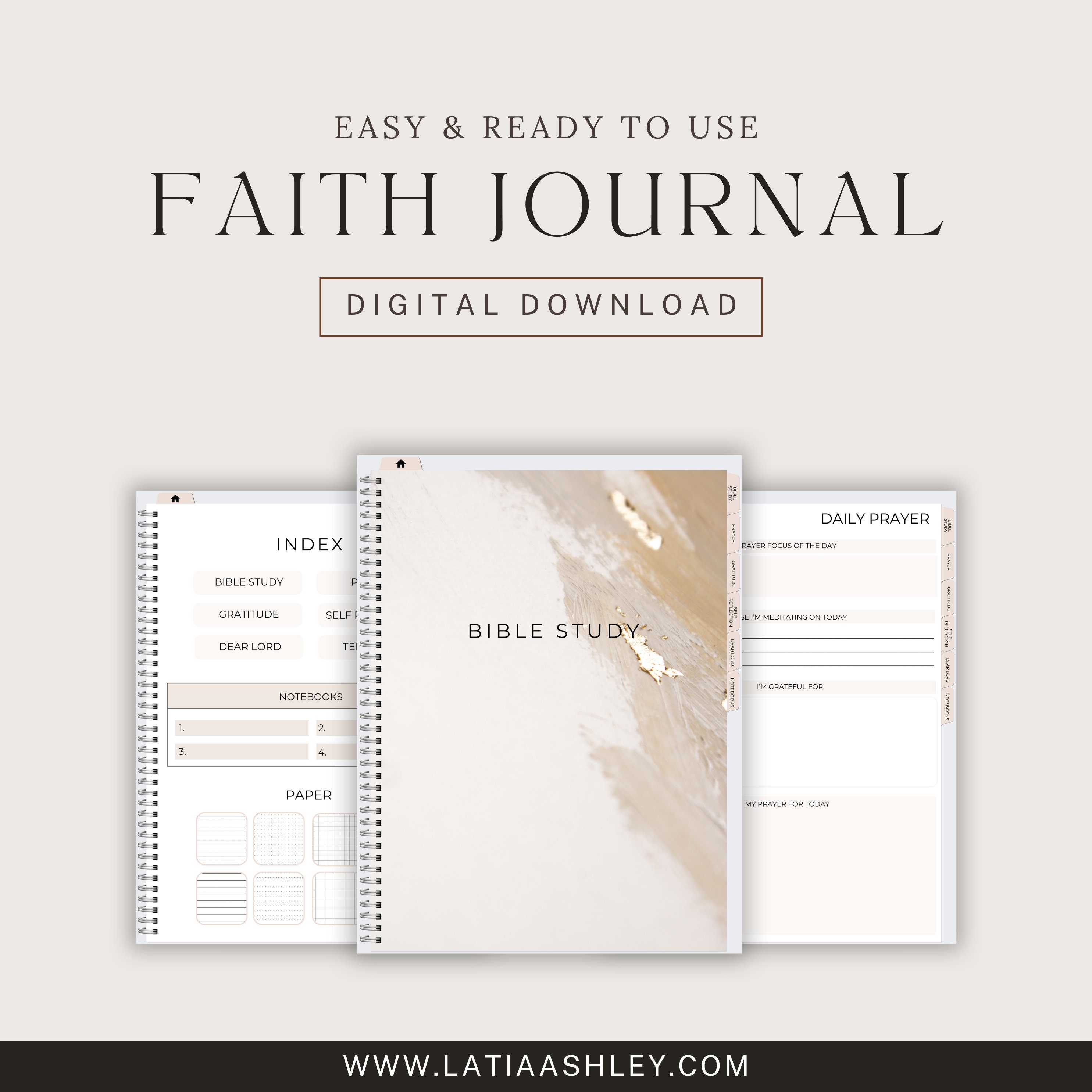 Digital Faith Planner, Bible Study, Christian Journal - Etsy