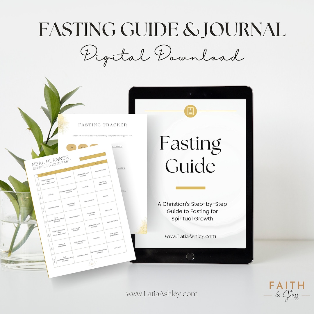 2024 Fasting Guide and Journal New Years Fasting Journal Meal Planner ...
