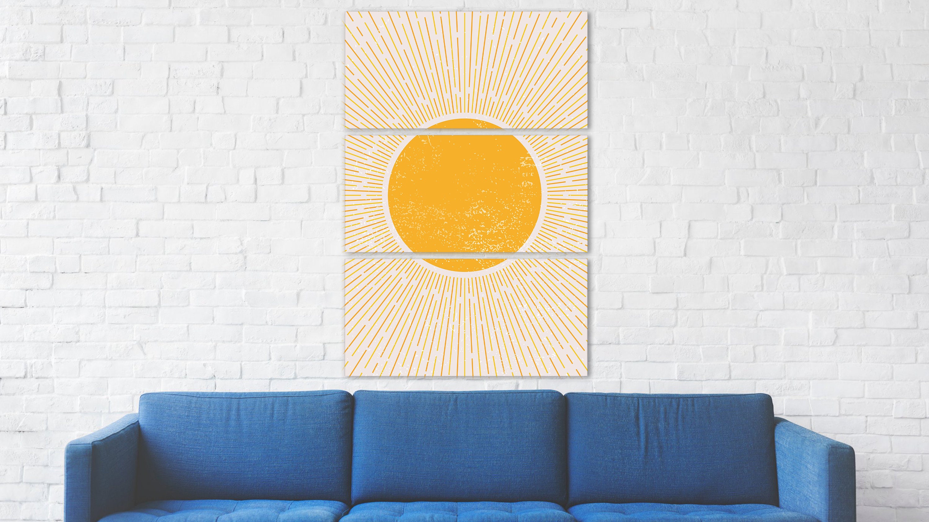 Rays Wall Art Sun Art Canvas Boho Sun Wall Art Abstract - Etsy