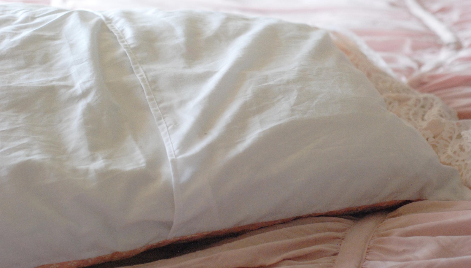 Double Sided Ruffled Satin/lace Pillow Cases - Etsy