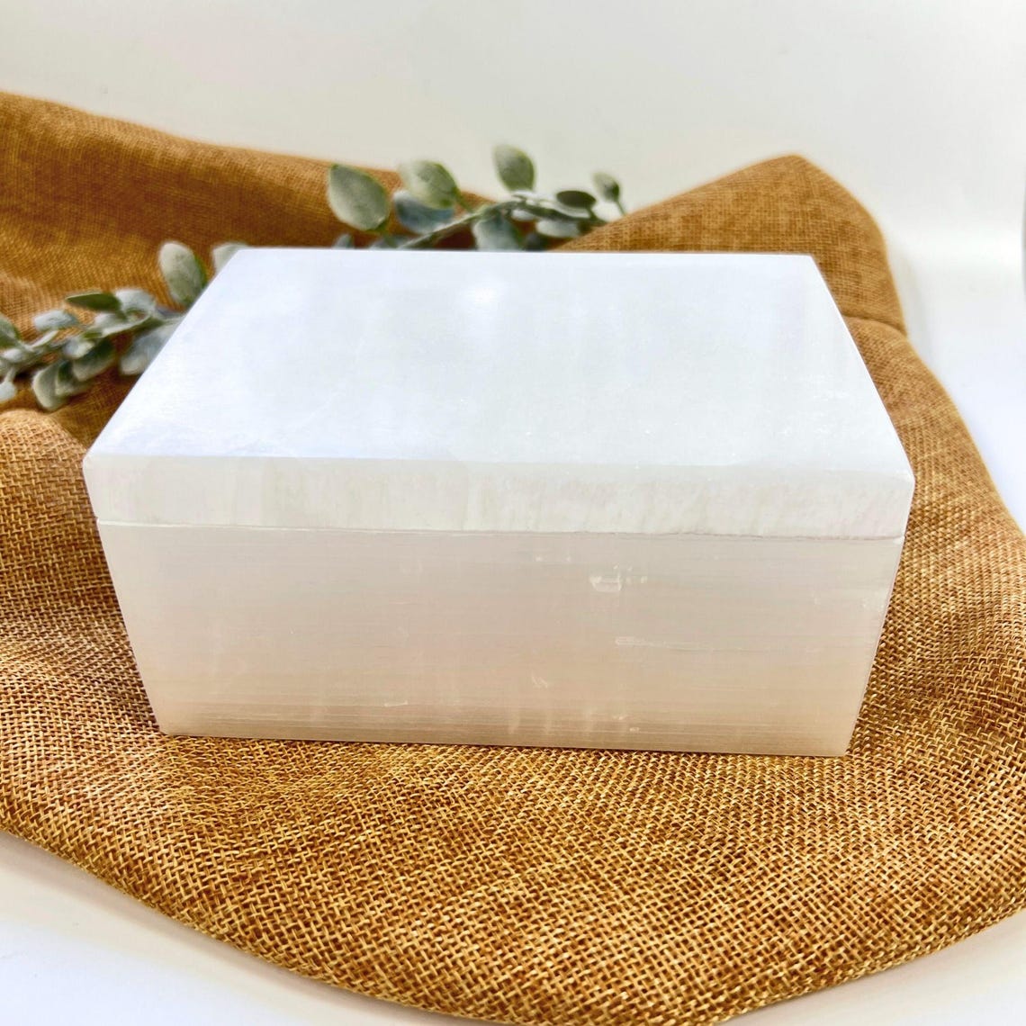 Large Selenite Charging Box for Jewelry Storage, Crystal Charging, and ...
