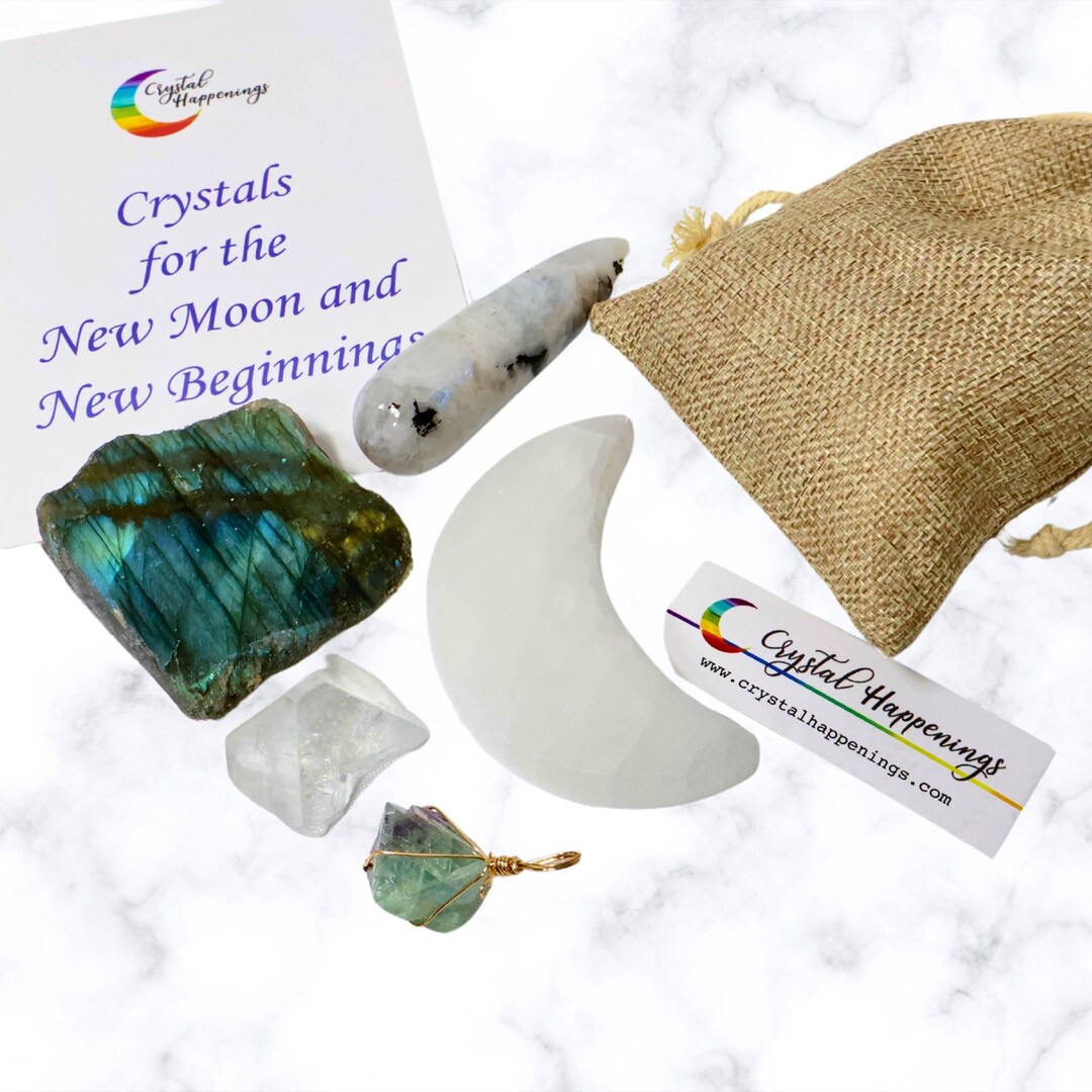 Deluxe Set of Crystals for the New Moon & New Beginnings - Etsy