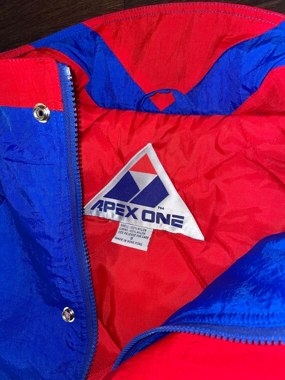 Vintage 1990s Blue APEX logo jacket mens size Small - Gem