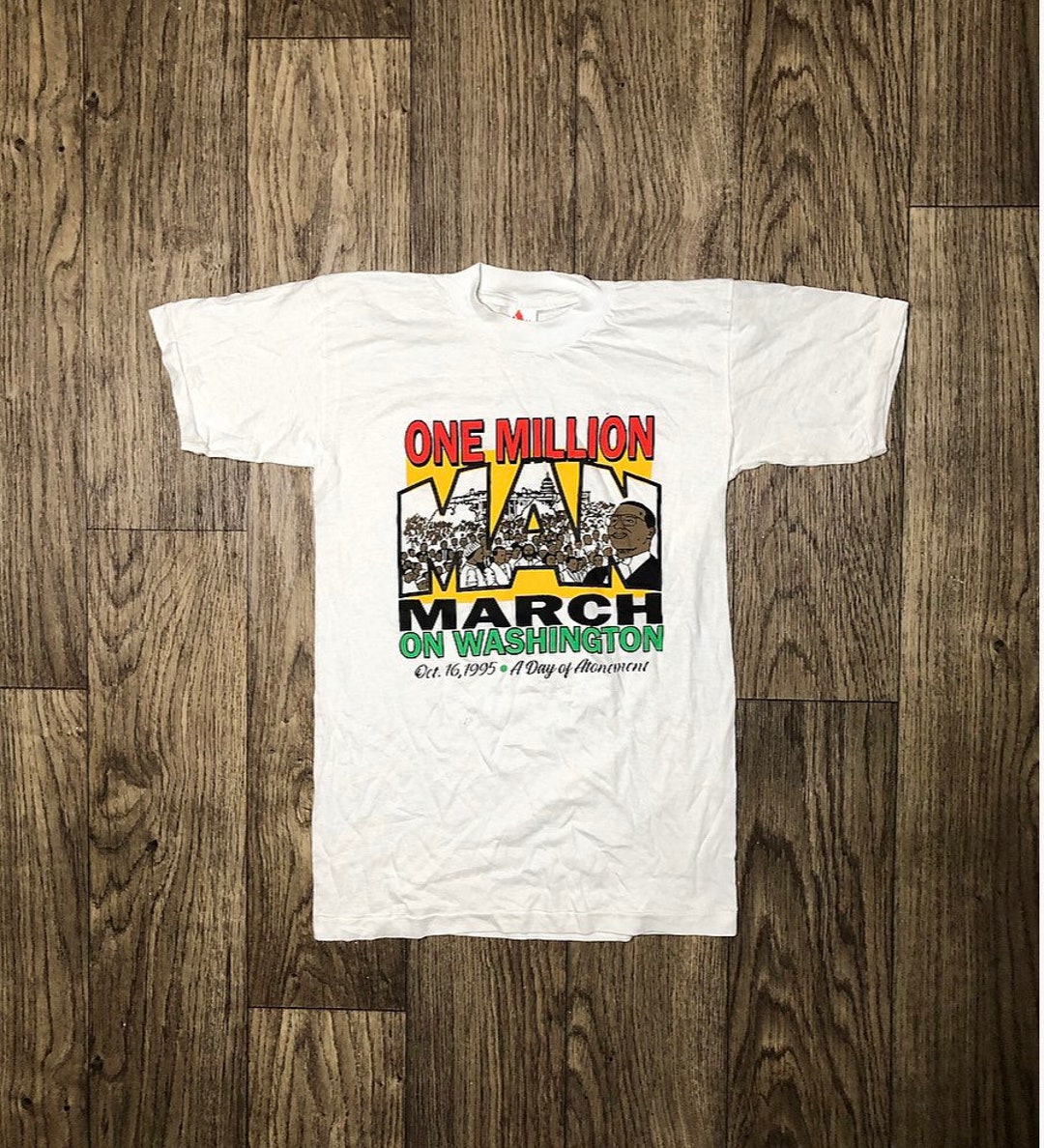 Vintage 1995 One Million Man March Graphic T-shirt Size Small - Etsy