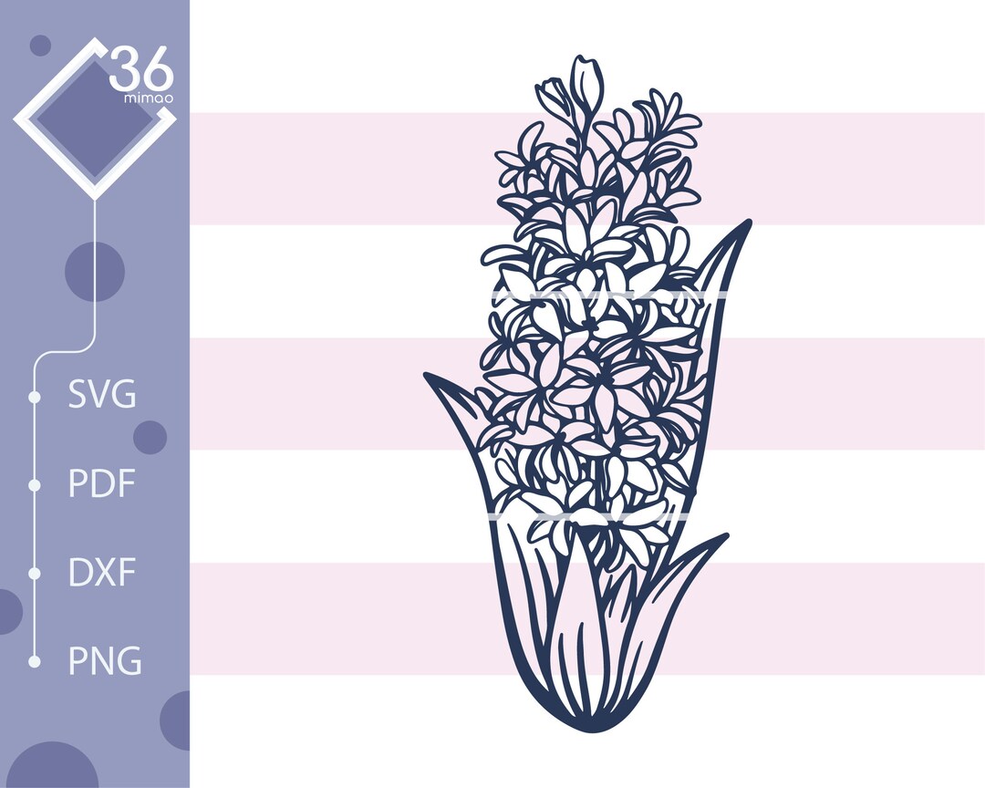 Hyacinth Flower SVG - Etsy