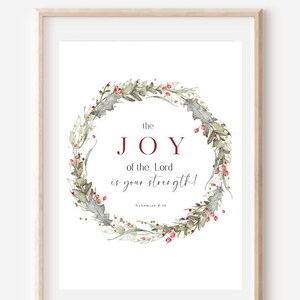 Christmas Christian Printable Wall Art, Bible Verse Wall Art, Christmas ...