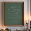 Christmas Tree Art Print With Scripture | Bible Verse Print | Glory to ...