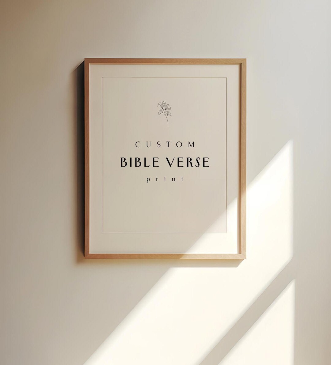 Custom Scripture Print Bible Verse Print Custom Bible Verse Wall Art ...