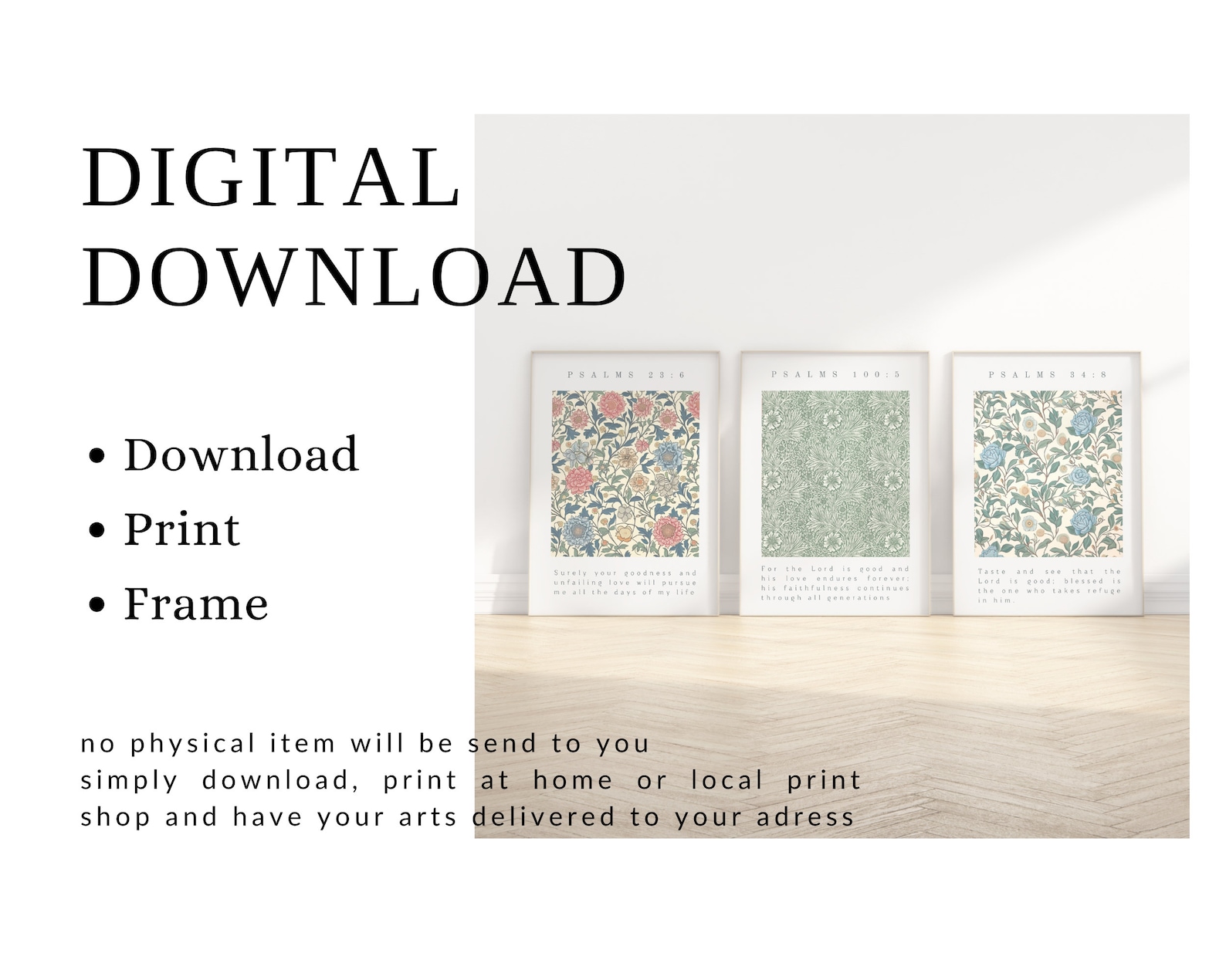 Vintage Bible Verse Printable Monet Scripture Printable Art Psalm 118 ...