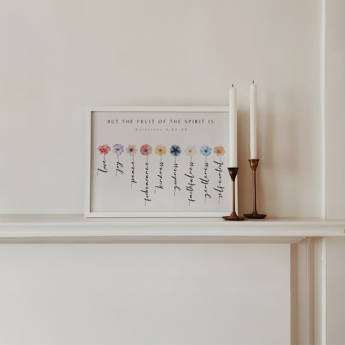 The Fruit of the Spirit Printable Scripture Wall Art Galatians 5:22-23 ...