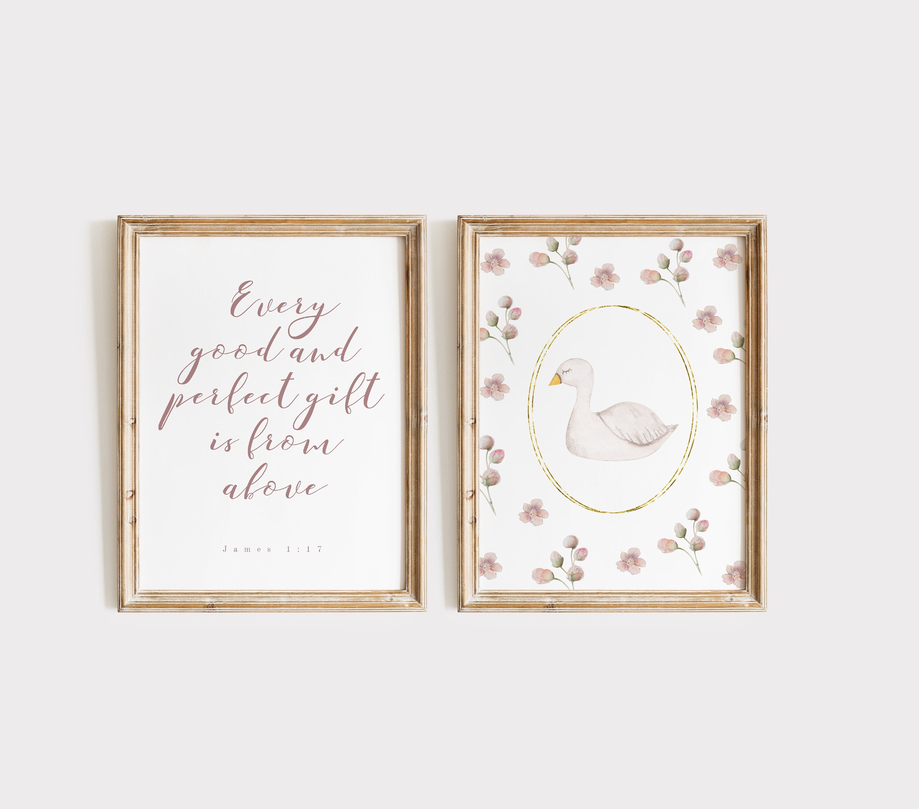 Cottagecore Christian Nursery Decor Nursery Printable Wall Art Vintage ...