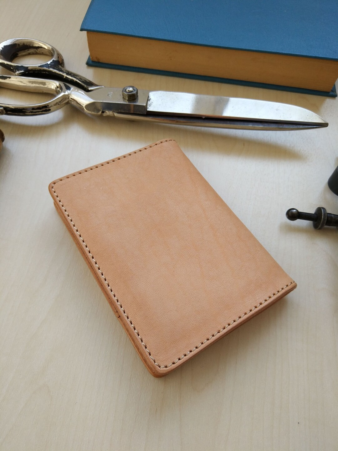 Vegetable Tanning Leather Wallet, Veg-tan Leather Wallet, Bi-fold ...
