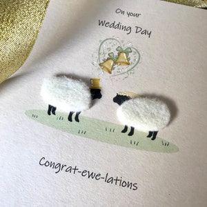 Wedding Day Card | Sheep Wedding Card | New Mr and Mrs Card | Card for ...