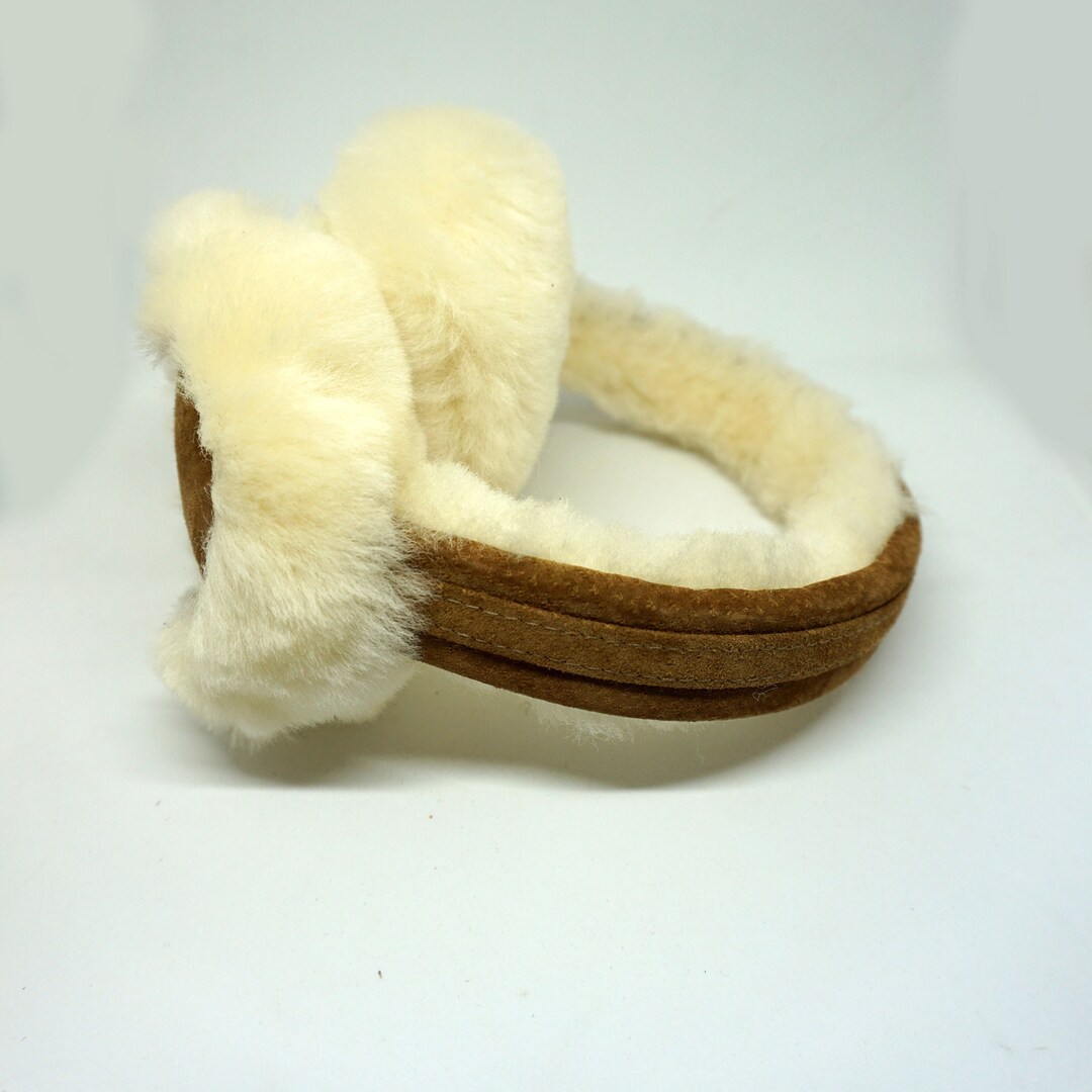 Handmade Sheepskin Ear Muffs: Genuine New Zealand Sheepskin - Etsy UK