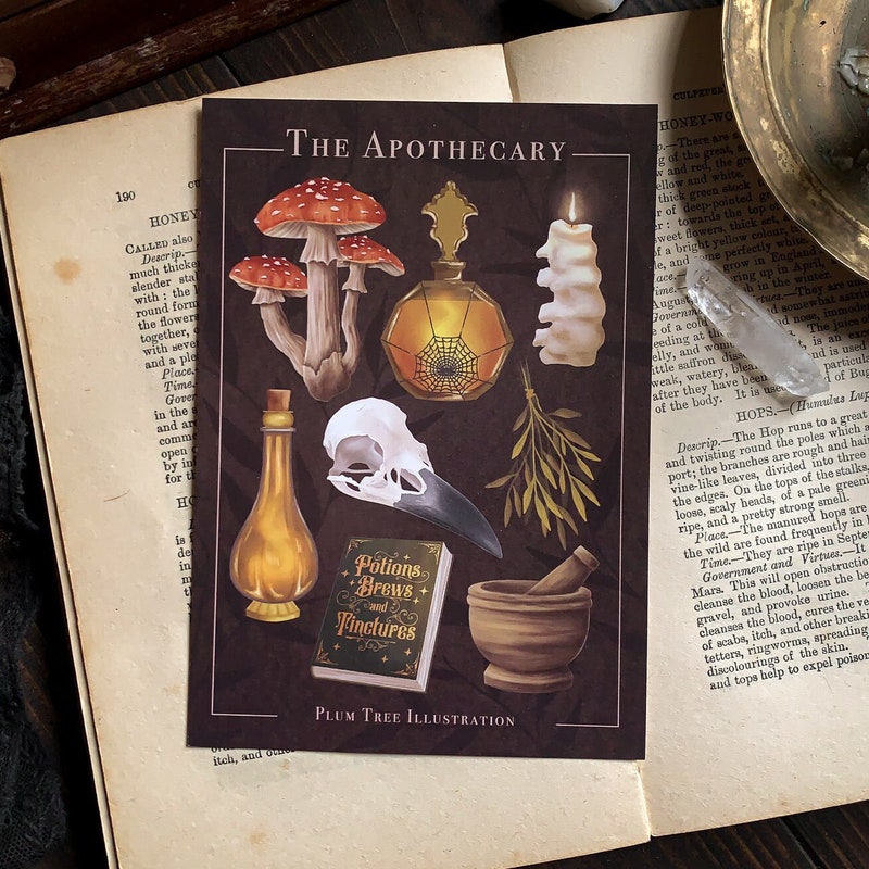 Dark Fantasy Postcard - Etsy UK