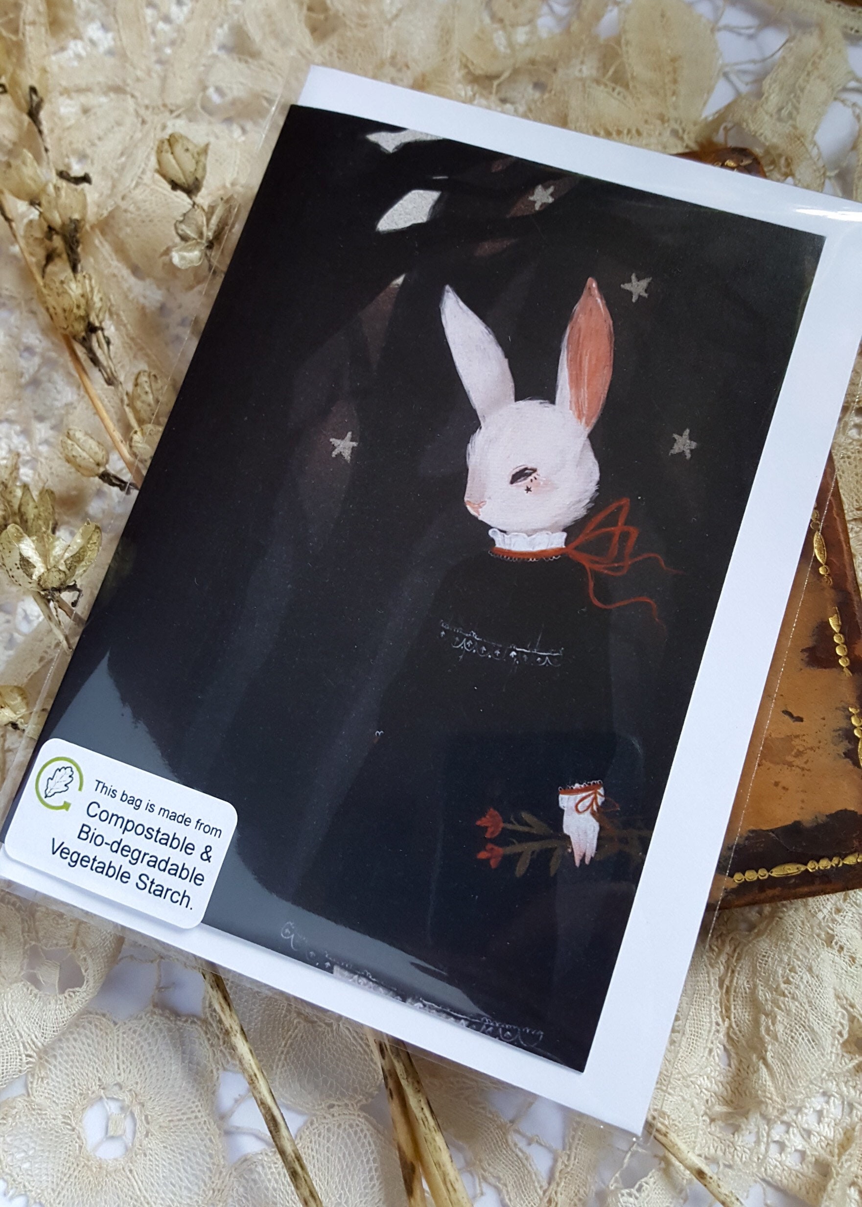 Gothic Greeting Card | Gothic Card | Woodland Card | Eco Card - Etsy