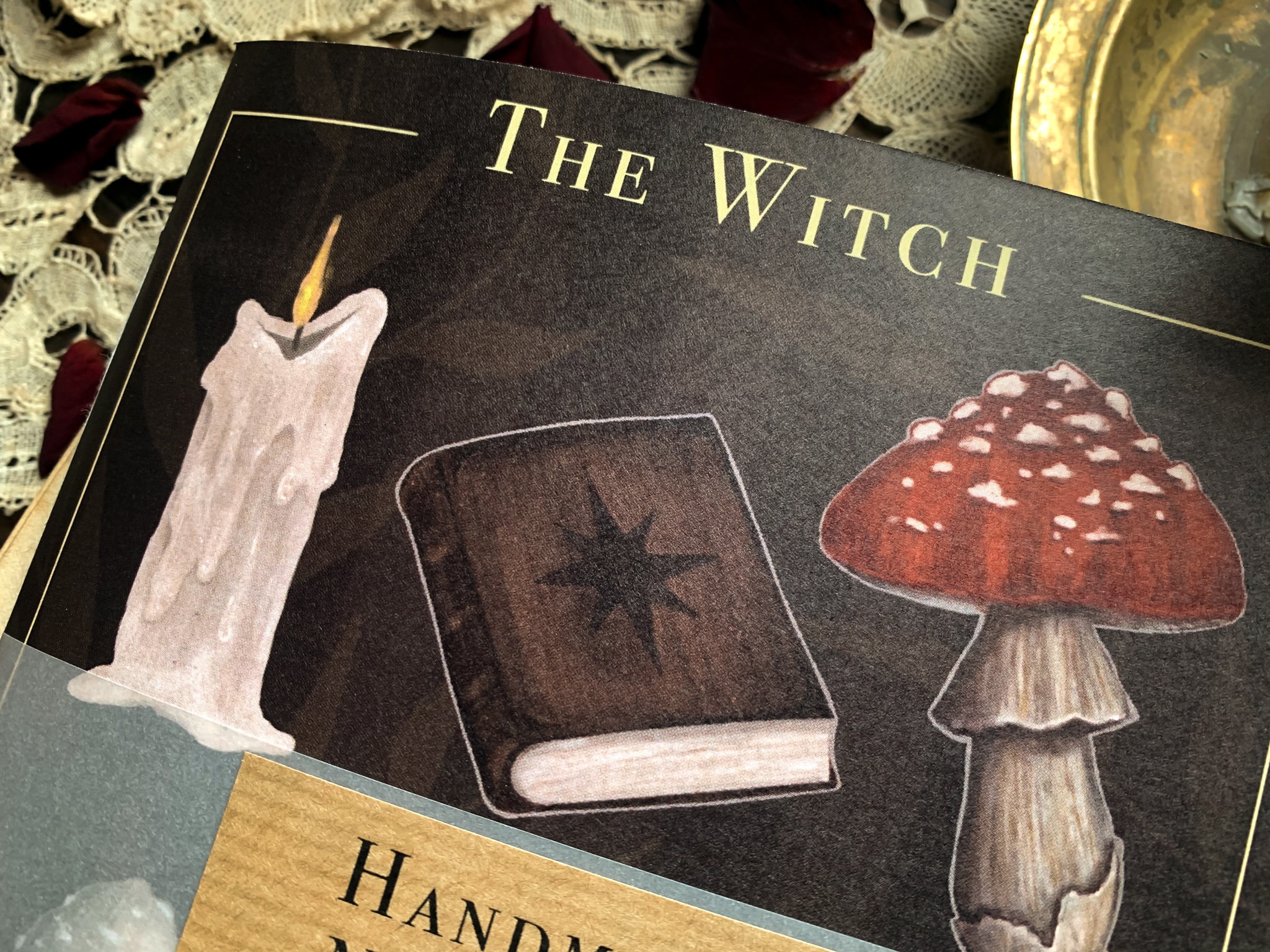 Witchy Notebook A5 Handmade Sketchbook Gothic Notebook | Etsy