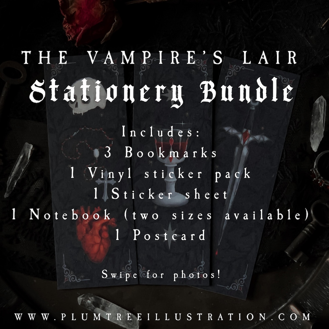 Gothic Vampire Stationery Bundle | Stationery Set, Goth, Witchy ...