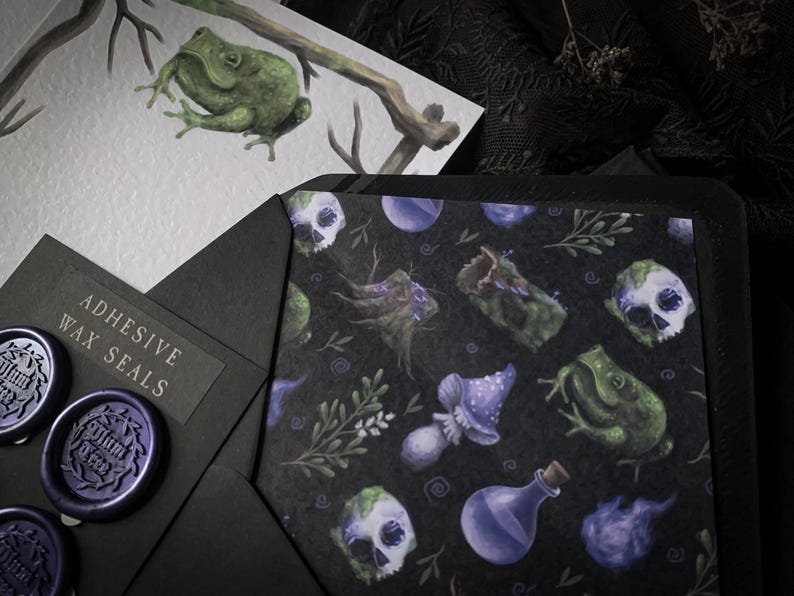 Bog Witch Letter Writing Set With Wax Seals | Stationery Set, Witchy ...